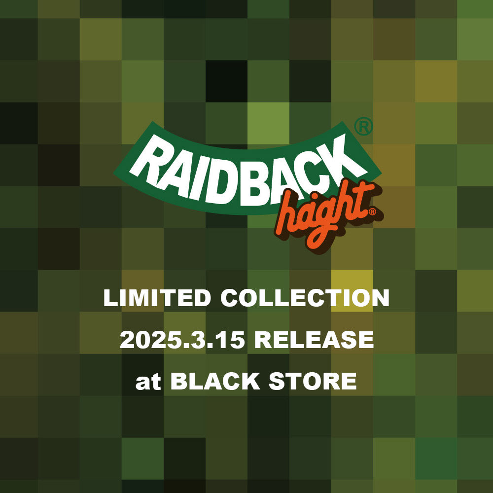 "haight®︎" x "raidback®︎ fabric" LIMITED COLLECTION – BLACK STORE