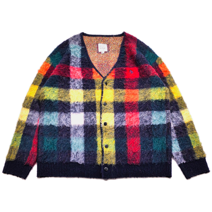 APPLEBUM ( アップルバム ) CHECK KNIT CARDIGAN ニット カーディガン チェック柄 2520501 ...