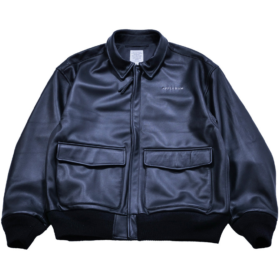 APPLEBUM ( アップルバム ) A-2 LEATHER JACKET レザージャケット 本革 フライトジャケット 2520602 ...